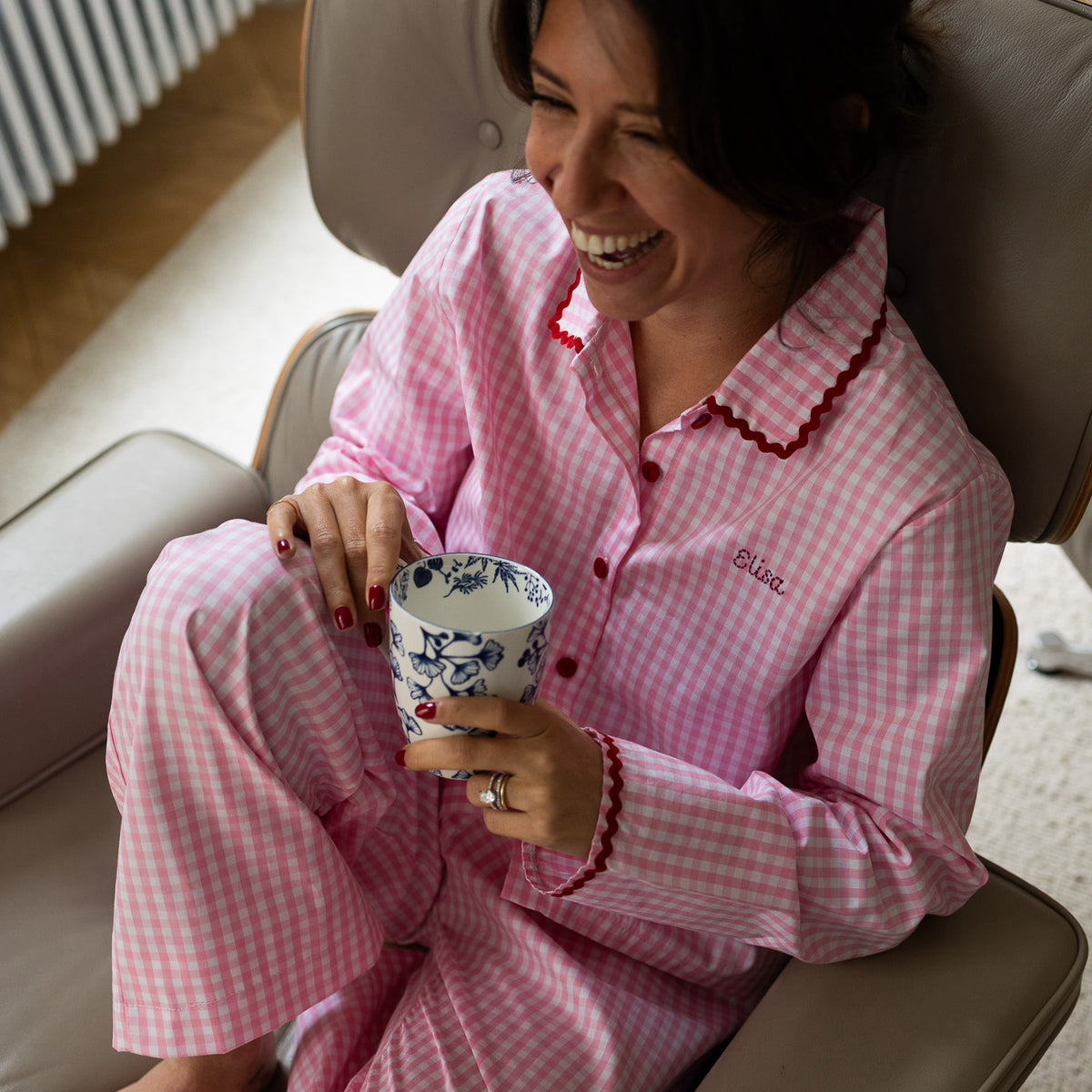 Pyjamas Vichy Pink - Woman – Cajou